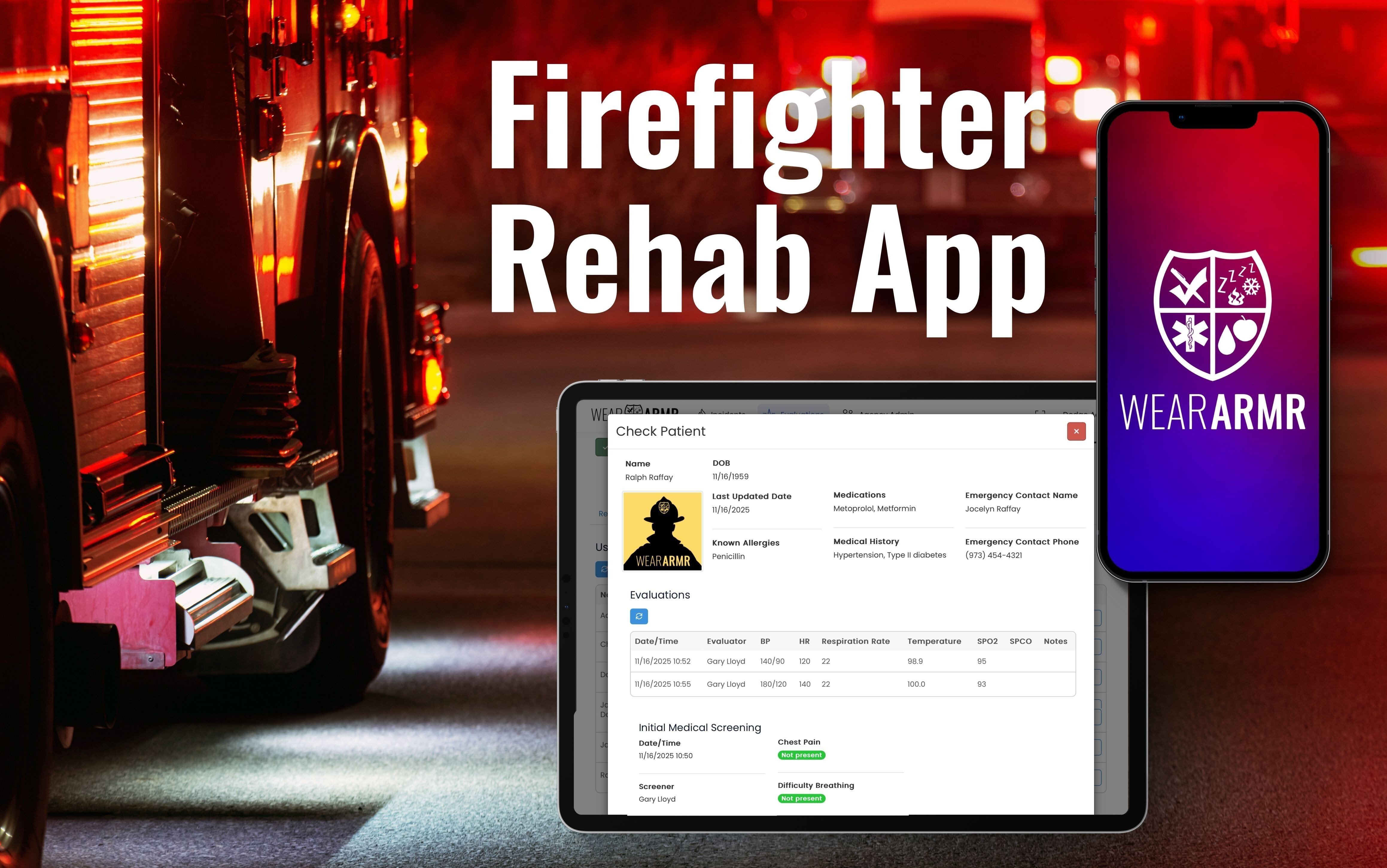 Firefighter Rehab App